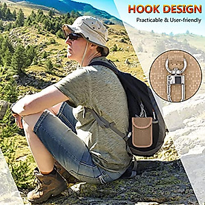 JXE JXO Faraday Bags, Faraday Bag for Key Fob, Faraday Cage, Key Fob Protector, Faraday Pouch, Car RFID Signal Blocking, Anti-Theft Pouch, Anti-Hacking Case Blocker Orange & Cyan(2 Pack)