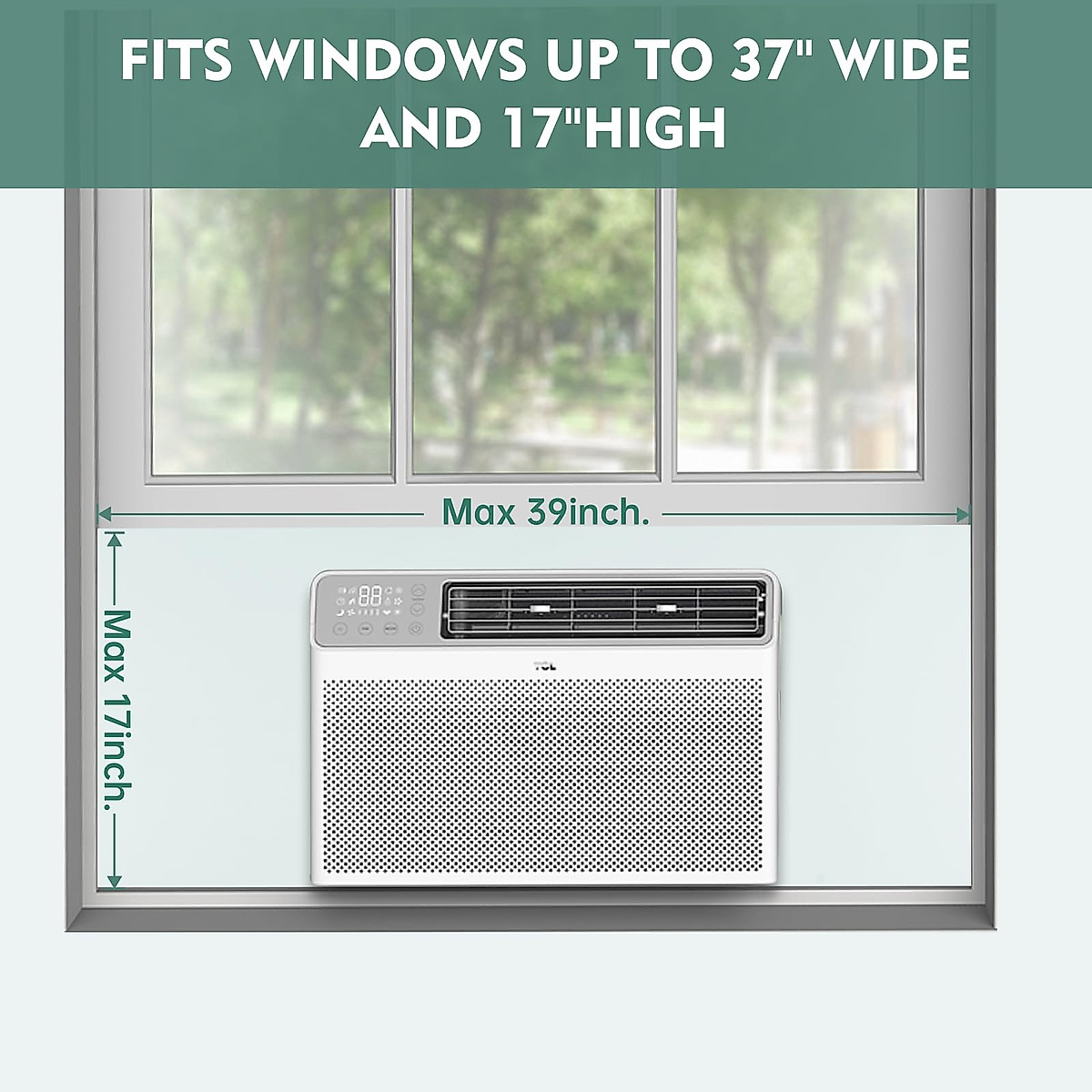 Window Air Conditioner,Side Insulated Foam Panel, Summer/Winter Heat and Draft Insulating,One-Piece Full Surround Insulation Panels Window Seal 03SBR001WHITE” (White)