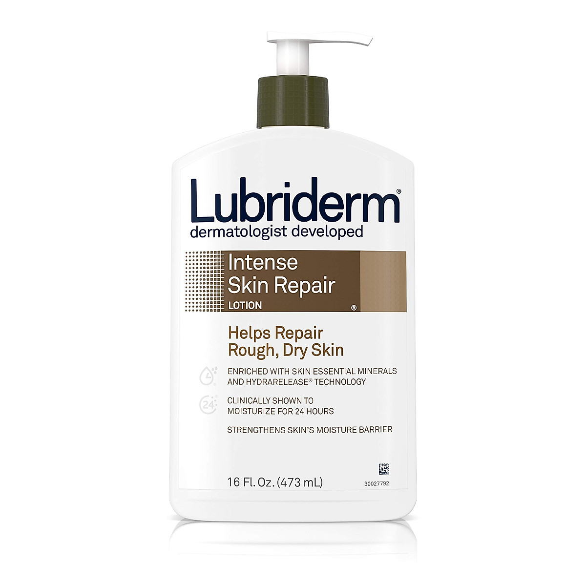 Lubriderm Intense Dry Skin Repair Lotion for Relief of Rough, Dry Skin, Fast Absorbing, 16 fl. oz