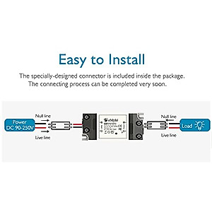 Smart Wifi Switch Relay, eMylo Wireless Remote Control WiFi Light Switch 90-250V One Channel Voice Control Outlet Timer Work with Alexa Google Assistant Smart Life App Via iphone Android 1 PACK