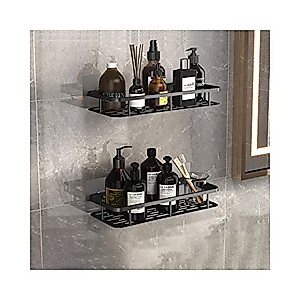 ITrixgan Bathroom Organizer Accessory Inside Shower Shelf Wall Caddy Stick On Rack Storage Holders