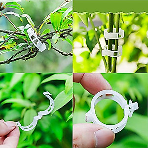 300PCS Plant Support Garden Clips,Tomato Trellis Clips Crop Clip for Vine Vegetables Flower Tomato Orchid to Grow Upright,Healthier