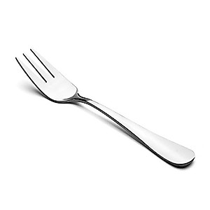 Snamonkia Small Appetizer Forks and Demitasse Spoons Stainless Steel Set of 12, 5.4 Inches, Salad Dessert Coffee Cocktail Espresso Flatware