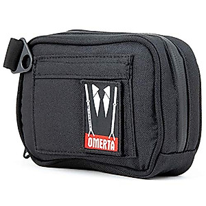 DIME BAGS Omerta Boss Carbon Filter Padded Pouch with Activated Carbon Technology | Low-Profile and Sleek Design (7 Inch, Black)