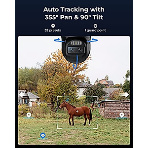 REOLINK TrackMix LTE+SP - 4G Cellular Security Camera Outdoor, No WiFi Needed, 2K PTZ Camera with Auto Tracking, 6X Hybrid Zoom, Wireless Solar Powered, Color Night Vision with Spotlight, AI Detection