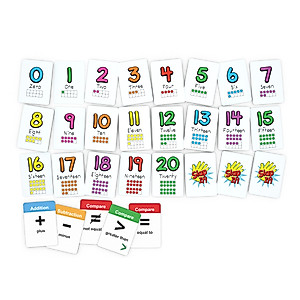Number Slap Jack a Math Card Game for Kids Ages 4 and Up | The Easy Way to Learn Numbers 0-20 | 4 Fun Ways to Play | Featuring Ten Frames and Operator Cards ,+,-,= | PreK - 1st Grade
