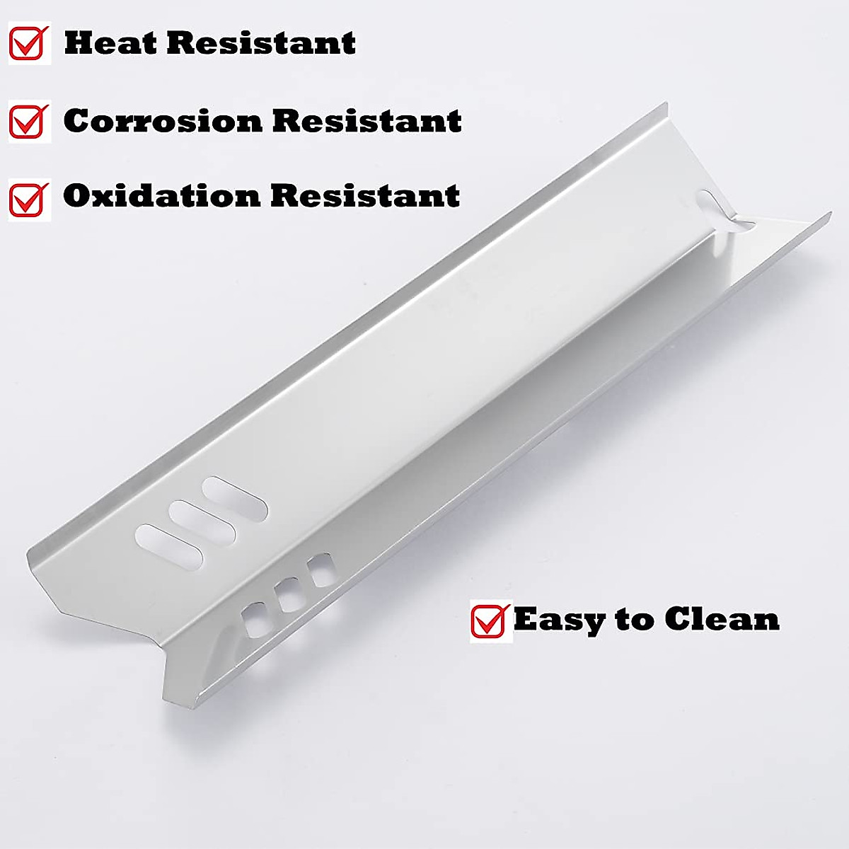 SUONA Grill Heat Plates for Dyna-glo DGF493BNP DGF493PNP-D Replacement Parts for Backyard BY14-101-001-02 GBC1440W DGB495SDP-D BHG BH13-101-099-01, Flame Tamer 15 inch, 4-Pack