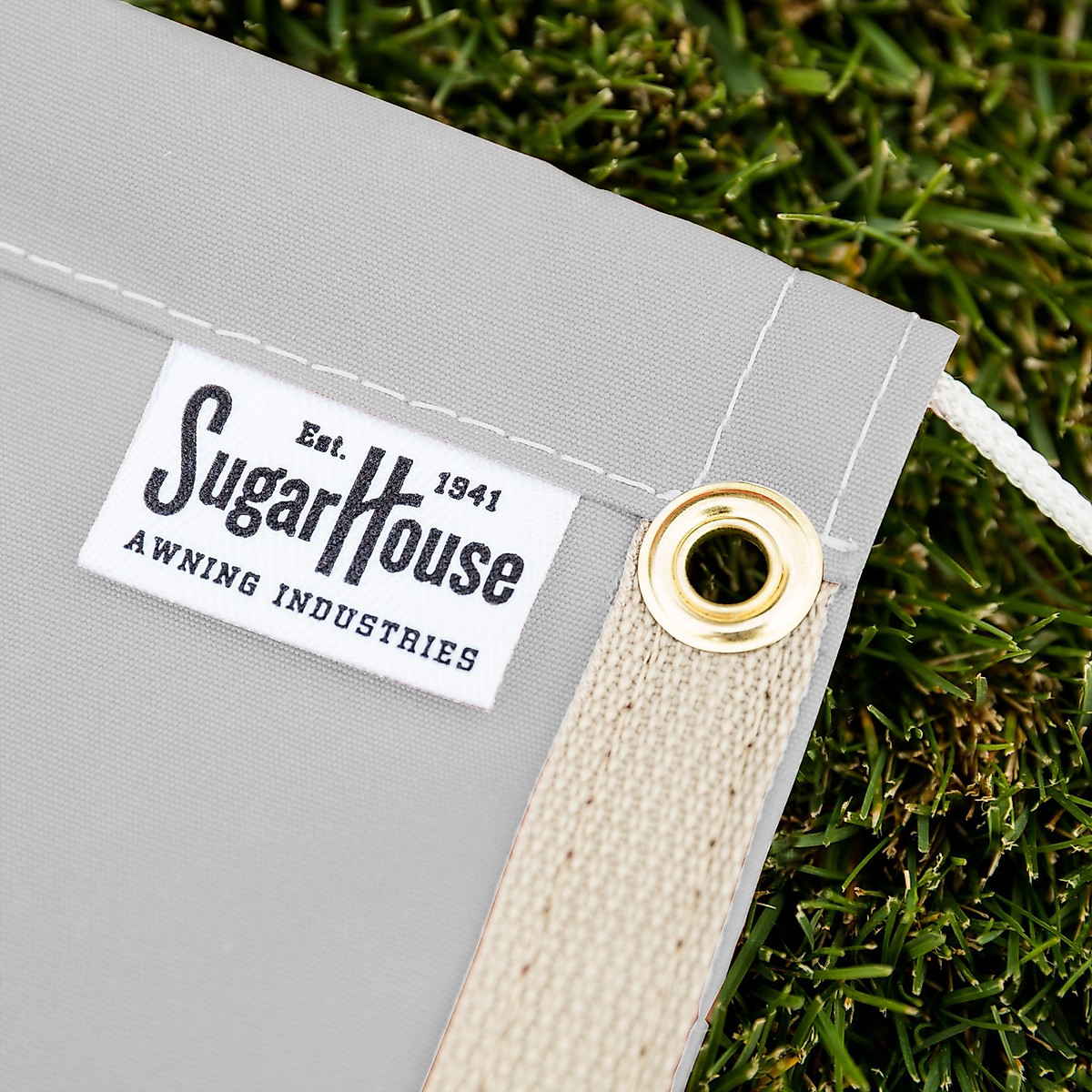 SugarHouse Outdoor Air Conditioner Cover - Premium Marine Canvas - Made in The USA - 7-Year Warranty - 28" x 40" x 20" - Gray