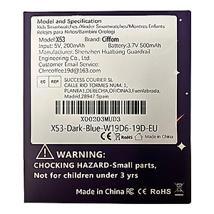 Smart Watch for Girls and Boys Age 6-12 - 24 Games, Video Camera, Music, Alarm - Educational Birthday Gift (Blue)