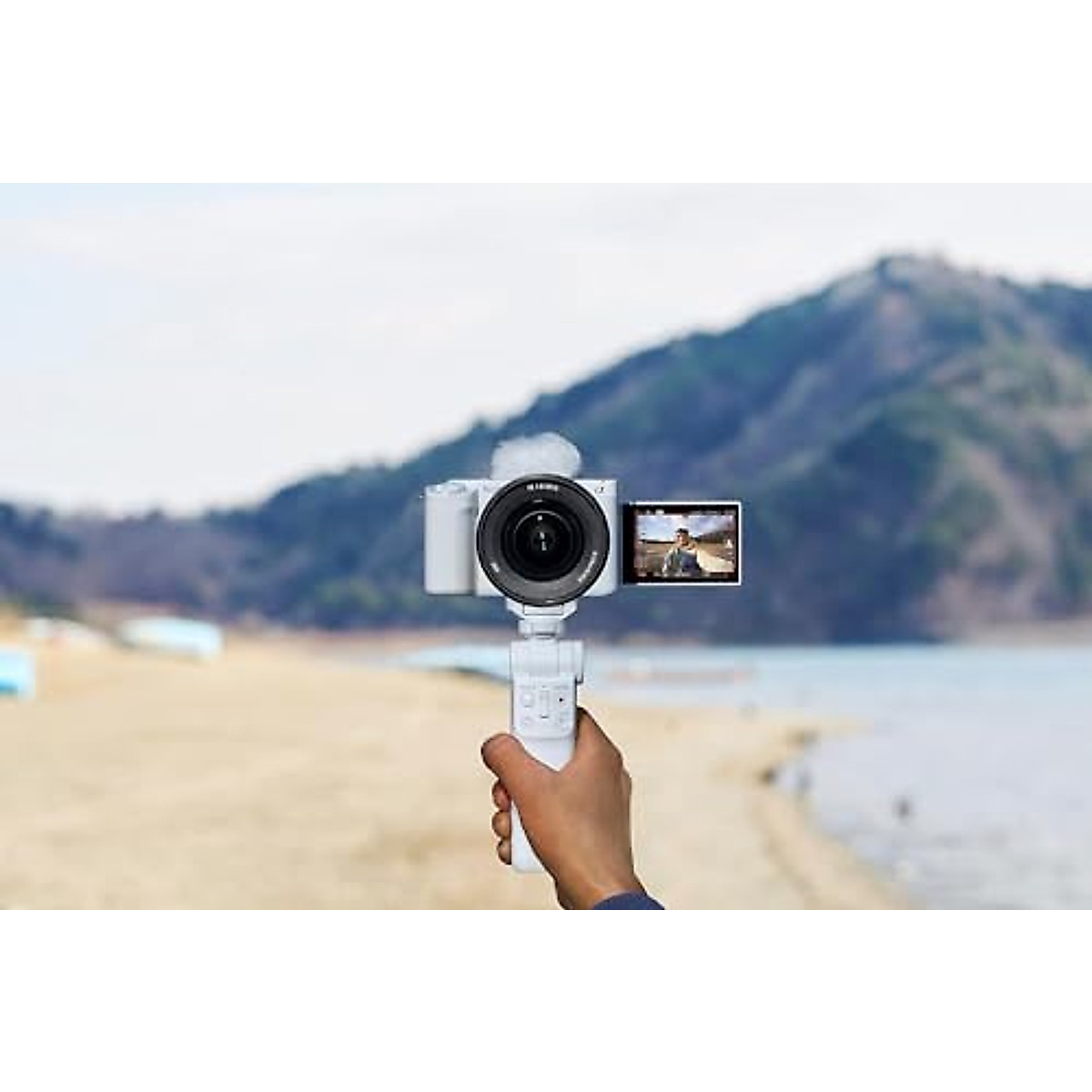 Sony Alpha ZV-E1 Full-Frame Interchangeable Lens Mirrorless Vlog Camera with 28-60mm Lens - White Body