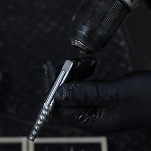 ABN Jumbo Spiral Flute Extractor - 9 Piece Easy Out Bolt Screw Extractor Set Square Shank Reverse Bit Set with Wood Case