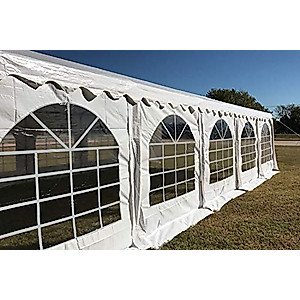DELTA Canopies 32'x20' PVC Party Tent (FR) Wedding Canopy Shelter White - Fire Retardant