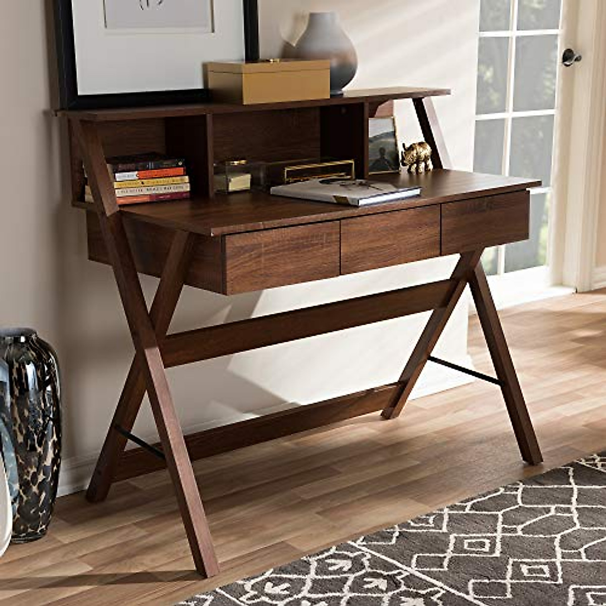 Baxton Studio Crossroads II Writing Desk