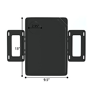 Multi-Function Arm Clip Table Tray For Couch, Sofa with Armrest Suitable for Home Drinks/Fast Food/Fruit Etc, Large Size Black