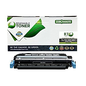 Renewable Toner Compatible Toner Cartridge Replacement for HP 645A C9730A Laser Printers 5500 5550 (Black)