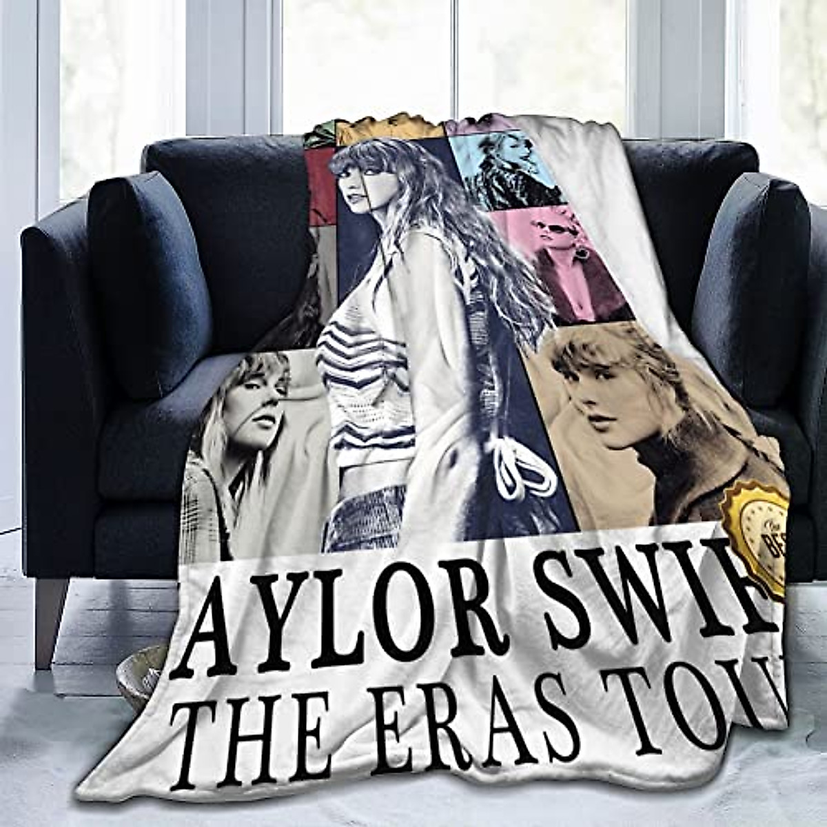 Taylor ERAS Tour Swift Blanket Throw for Bedroom Sofa Soft Warm Party Decorations Taylor ERAS Tour Swift Blanket Throw for All Seasons 50"X40"