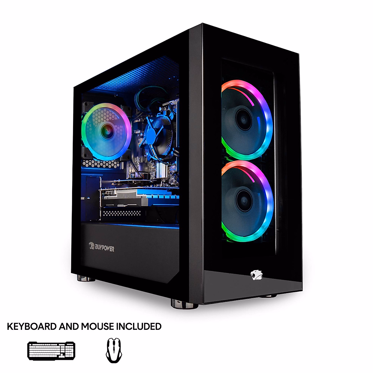 iBUYPOWER Starter PC Computer Desktop Element Mini 167A (AMD Ryzen 5 3600 3.6GHz, NVIDIA GeForce GT 730 2GB, 8GB DDR4 RAM, 240GB SSD, WiFi Ready, Windows 10 Home)