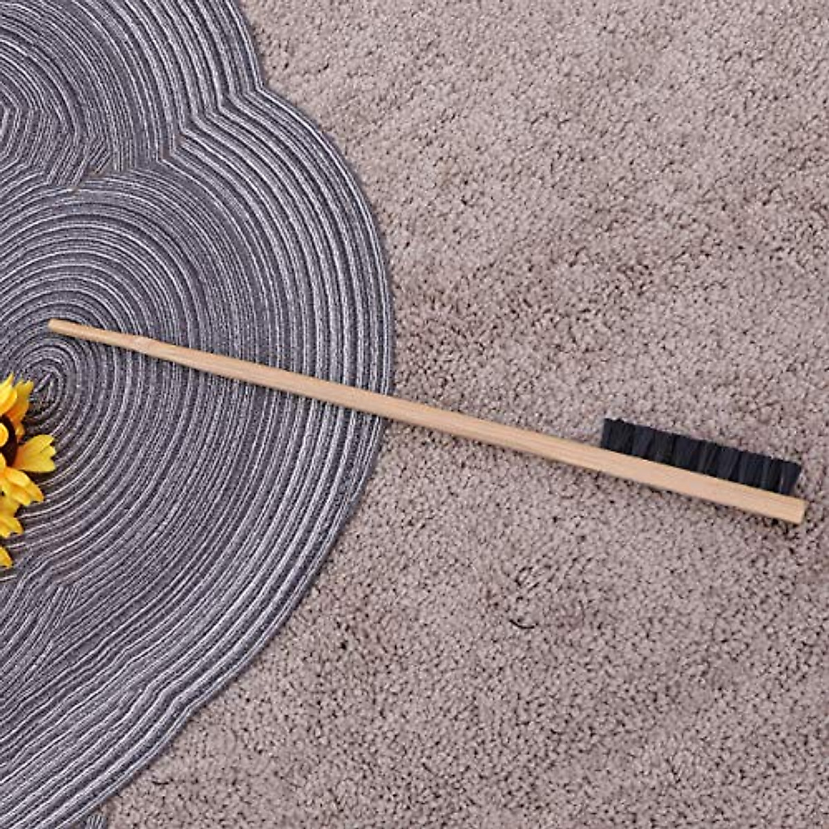 TEHAUX 3pcs Bird Cage Cleaning Brush, Wooden Long Handle Parakeet Cage Cleaner Bird Cleaning Supplies （ Random Color ）