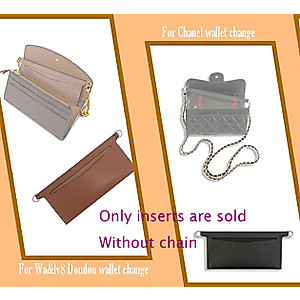Lckaey Bag accessories kit wallet chain insert-Emily wallet for Sarah bag Crossbody inner bag 3015-black