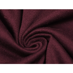 Poriff Mens Sleeveless Hooded Cardigan Asymmetrical Long Sweater Hooded Wine Red M