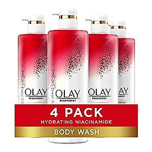 Olay Body Wash Women, Age Defying with Niacinamide 20 fl oz (Pack of 4)