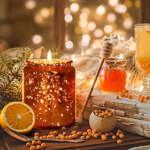 Diteryy Orange Aromatherapy Candle Soy Candles for Home Scented Essential Oil Candles Bath and Body Works Candles Long Lasting Candles Jar Candles Present for Women Spa Yoga Meditation Mothers Day