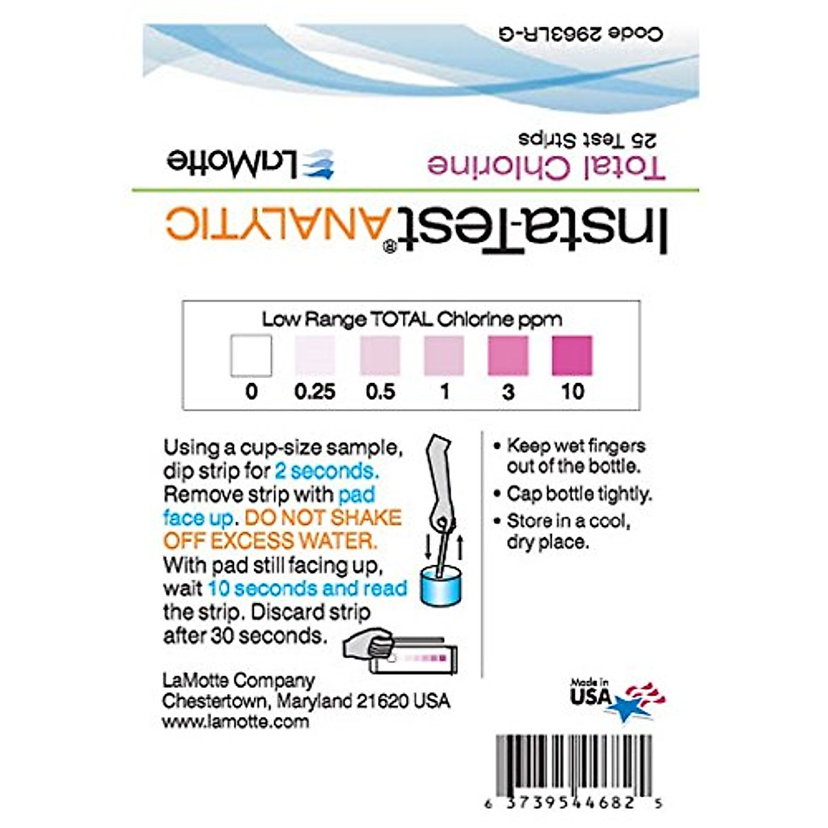 Total Chlorine Test Strips