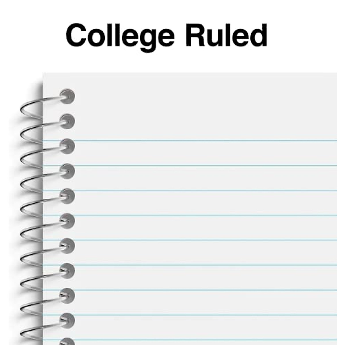 1InTheOffice Wirebound Spiral Memo Books, Memo Pads, 3" x 5", College Ruled, Small Notepad 3x5, Assorted, 75 Sheets/Pad, 10 Pads/Pack