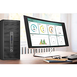 HP 600 G2 ProDesk Mini-Tower PC, Intel Quad-Core i7-6700 Upto 4.0GHz, 16GB RAM, 256GB SSD, AMD R7 240 2GB HD Graphics 4K, AC Wi-Fi, Bluetooth, HDMI, DisplayPort, Windows 10 Pro (Renewed)