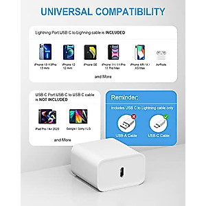 10 Ft iPhone Fast Charger【Apple MFi-Certified】 2-Pack 20W Super Fast Charger cargador with Long Fast Charging Cable for iPhone 14/13/12/11 Pro Max,14 Plus,Mini,Pro/XS/SE/XR/iPad