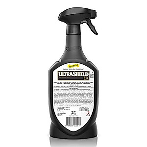 Absorbine UltraShield EX Insecticide Spray for Horses & Dogs, Kills & Repels Fly Tick Mosquito Flea Lice, Lasts Up to 17 Days, 32oz Quart Spray Bottle