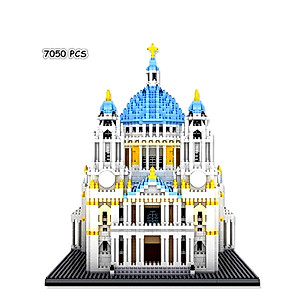 SHZJ Micro Mini Blocks Set,World Famous Landmark St. Paul's Cathedral,3D Puzzle Building Blocks Set Toys for kid Or Adult(7053 Pcs)