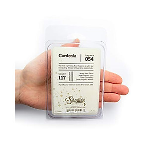 Shortie's Candle Company Pure Gardenia Wax Melts Multi Pack - Formula 117-2 Highly Scented 3 Oz. Bars - Made with Essential & Natural Oils - Flower & Floral Warmer Wax Cubes