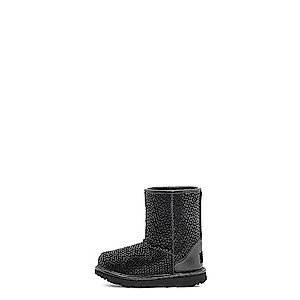 UGG Unisex-Child Classic Ii Gel Hearts Boot, Black, 12 Toddler