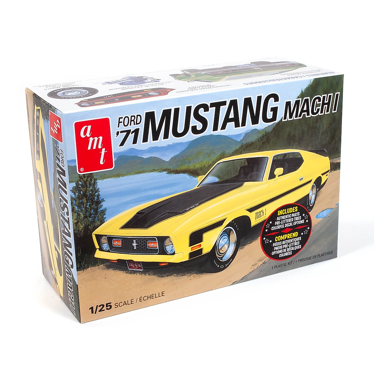 AMT 1971 Ford Mustang Mach I 1:25 Scale Model Kit