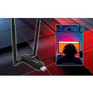 ALFA AWUS036AXM WiFi 6E USB 3.0 USB Adapter, AXE3000 Tri-Band 6Ghz/5.8GHz/2.4GHz, Wireless Gigabit Speed (Up to 3Gbps)