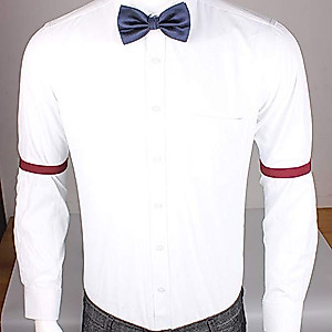 12Pcs/6 Pairs Unisex Elastic Adjustable Armbands Anti-Slip Shirt Garters Sleeve Holders Armbands Sport Armband Strap for Women and Men, 6 Colors