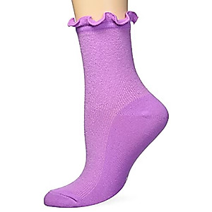 UGG Women's Karsyn Lettuce Edge Sock, Bodacious, One Size