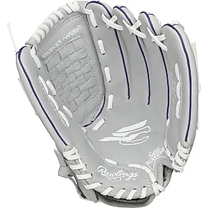 Rawlings | Sure Catch Series Fastpitch Softball Glove | Purple/Grey/White | RHT | 12'