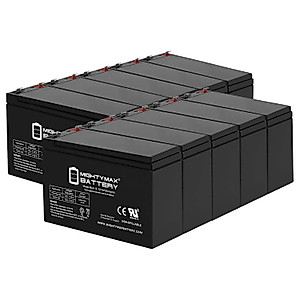 12V 8AH SLA Replaces UB1280 NP8.5-12 PS-1280 GP1280 12V BP8-12 - 10 Pack
