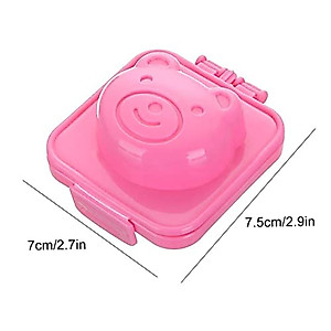 Boiled Egg Mold 3D Cartoon Plastic Egg Shaper Bento Maker DIY Tools Accessories-Cooking DIY Tools 6PCS Boiled Egg Mold,Cartoon Egg Ring Mould,3D Boiled Egg Mold,Plastic Egg Shaper