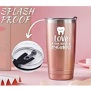Onebttl Dental Gifts for Dental Hygienist on National Dental Hygienists Week, Birthday and Christmas, 20oz Insulated Stainless Steel Tumbler - LOVE YOUR DENTAL HYGIENIST