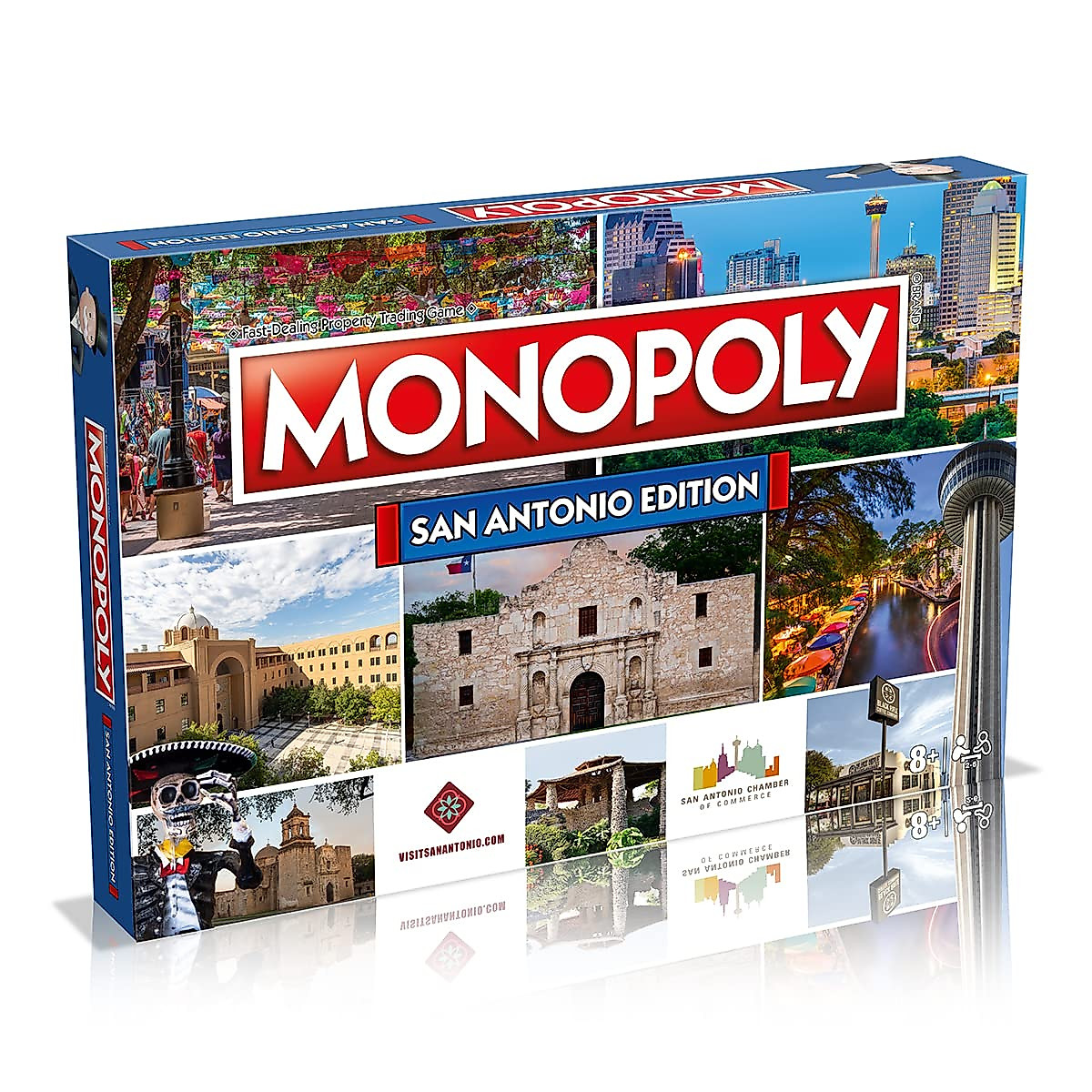Monopoly Board Game San Antonio Edition: 2-6 Players Family Board Games for Kids and Adults, Board Games for Kids 8 and up, for Kids and Adults, Ideal for Game Night
