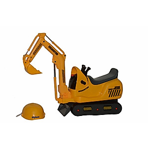Skyteam Micro Excavator Ride On , Yellow 31.5 x 26 x 9"