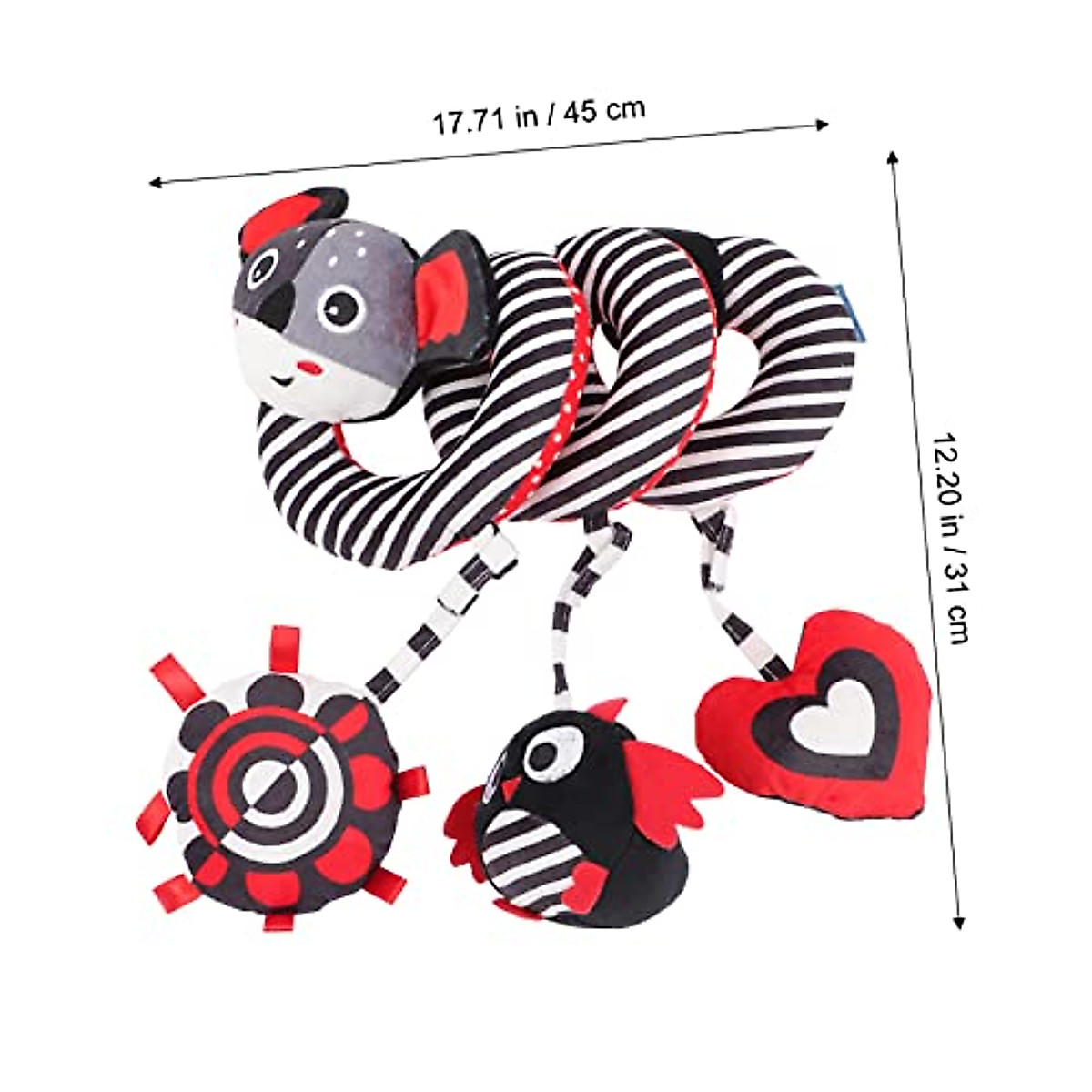 Kisangel Car Seat Toys Car Toys 3pcs Animal Rattle Infant for Ster Crib Carseat Baby Toy Car Seat Toys Car Toys