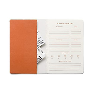 DesignWorks Ink Set of 5 Travel Notebook Set | Travel Planner Includes Prompts with Trip Budget, Goals, Packing List, & Trip Log - Adventure Keepsake from Anderson Design World (JTBS-2022AD)