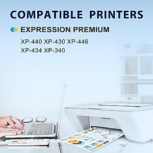 MYCARTRIDGE Remanufactured Ink Cartridge Replacement for Epson 288XL 288 XL T288XL for Epson XP-430 XP-330 XP-434 XP-440 XP-446 XP-340 Printer Ink Cartridges (1 Black,1 Cyan,1 Magenta, 1 Yellow)