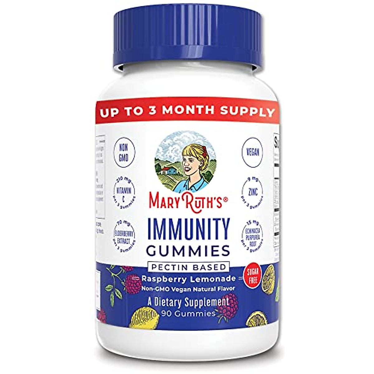 Ionic Zinc Supplement & Immunity 5-in-1 Gummies Sugar Free Bundle by MaryRuth for Immune Support | Skin Care Supplement | Powerful Blend of Zinc, Elderberry, Vitamin C, Vitamin D, & Echinacea.