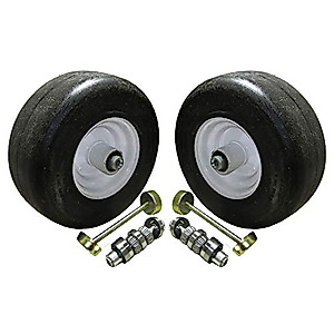 2 Pack 13x5x6 White No Flat Front Solid Tire Puncture Proof Fits Exmark Fits Toro mowers Matching The Following part Numbers 109-126 - 103-351 - 126-5360 1-633582 1-633002