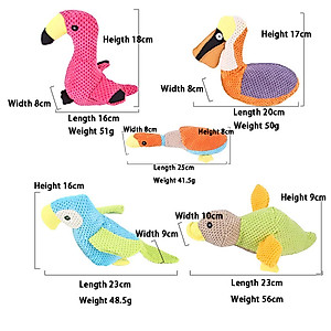 BBEART Pet Toys, Dog Squeaky Toys Puppy Chew Toys Durable Interactive Toys for Small Medium Large Dogs (Duck)